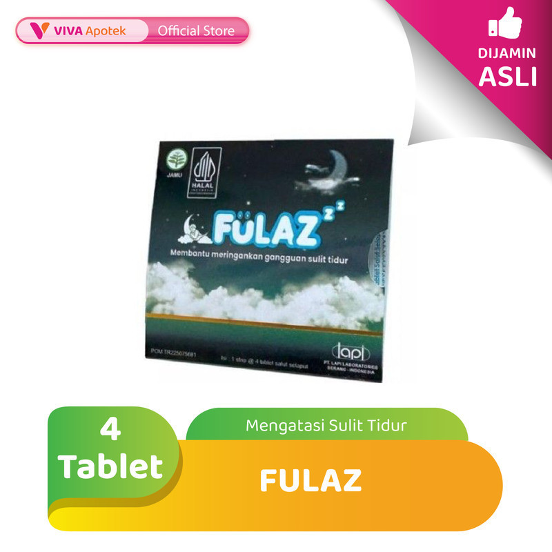 Jual Fulaz untuk Mengatasi Sulit Tidur (4 Tablet) | Shopee Indonesia