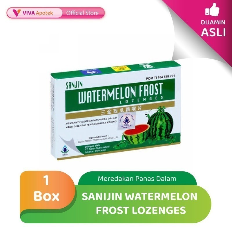 Jual Sanijin Watermelon Frost Lozenges (1 Box) | Shopee Indonesia