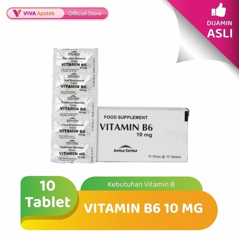 Jual Vitamin B6 10Mg Tablet 10`S - Trifa | Shopee Indonesia