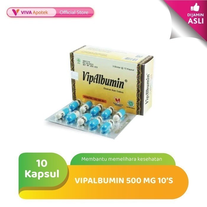 Jual Vipalbumin 500mg untuk Meningkatkan Daya Tahan Tubuh (10 Kapsul ...