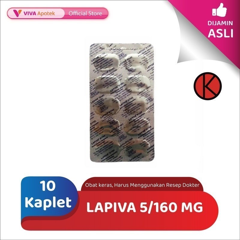 Jual Lapiva 5/160 mg / Hipertensi / Tekanan Darah Tinggi (10 Kaplet ...
