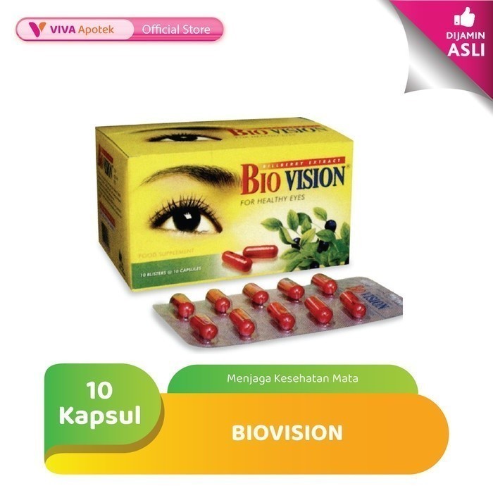 Jual Biovision untuk Menjaga Kesehatan Mata (10 Kapsul) | Shopee Indonesia