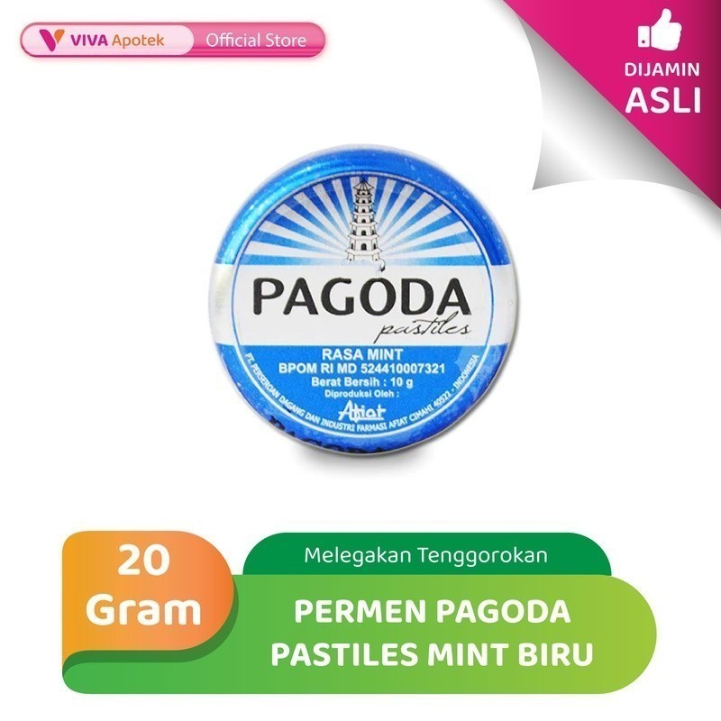 Jual Permen Pagoda Pastiles Mint Biru 20Gr | Shopee Indonesia