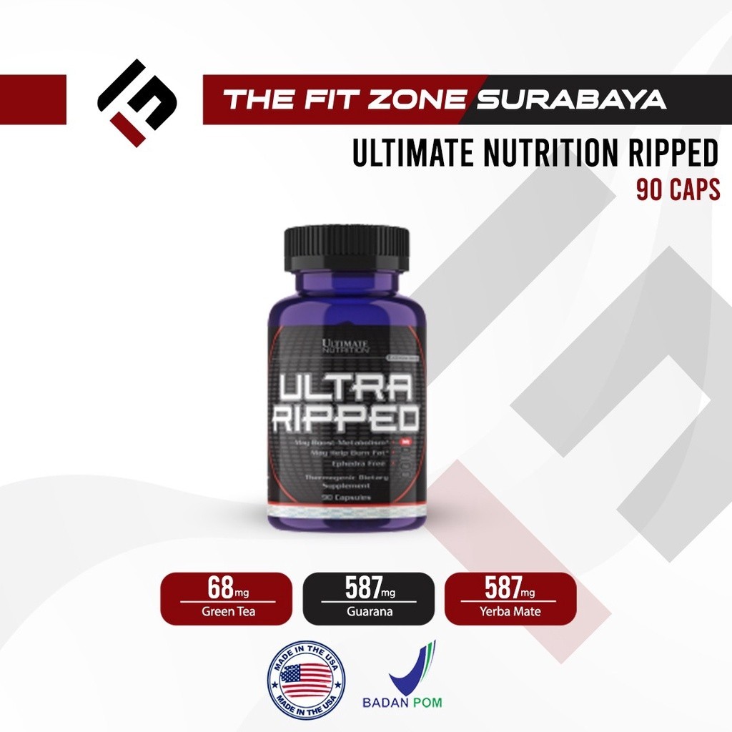 Jual Ultra Ripped 90 Capsule Dan 180 Capsul Fat Burner Pembakar Lemak