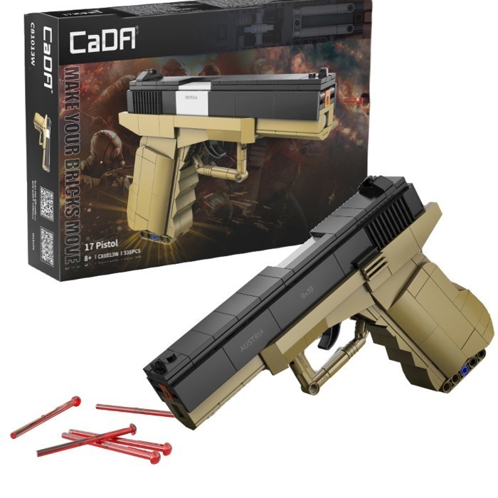 Jual Double E CaDA C81013W Toy Pistol 17 Bricks 338pcs | Shopee Indonesia