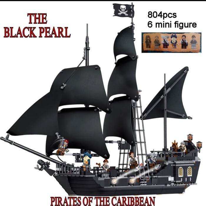 Jual Bricks Lego Kapal Bajak Laut THE BLACK PEARL Kapt. JACK SPARROW ...
