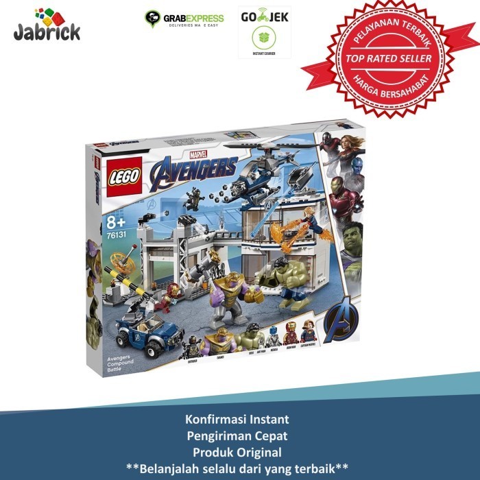 Jual LEGO 76131 AVENGERS ENDGAME Avengers Compound Battle | Shopee ...