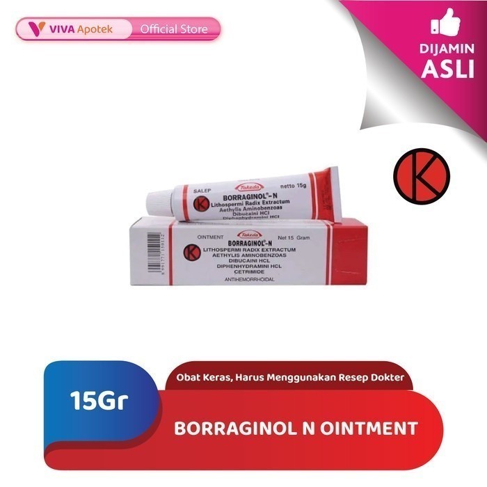 Jual Borraginol N Ointment / Wasir / Ambeien (15 Gram) | Shopee Indonesia
