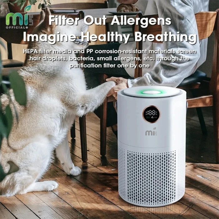 Jual Milife Air Purifier Uv Portable Battery Hepa 13 Negative Ion ...