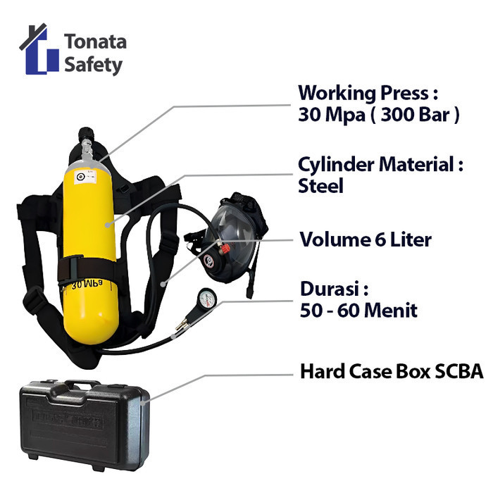 Jual Scba Breathing Apparatus 6L Tonata / Steel 6 Ltr | Shopee Indonesia