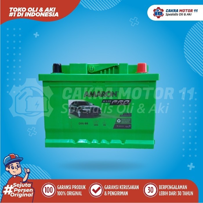 Jual Aki Toyota Innova Reborn Bensin Amaron Pro Din 66 / 56219 66Ah ...
