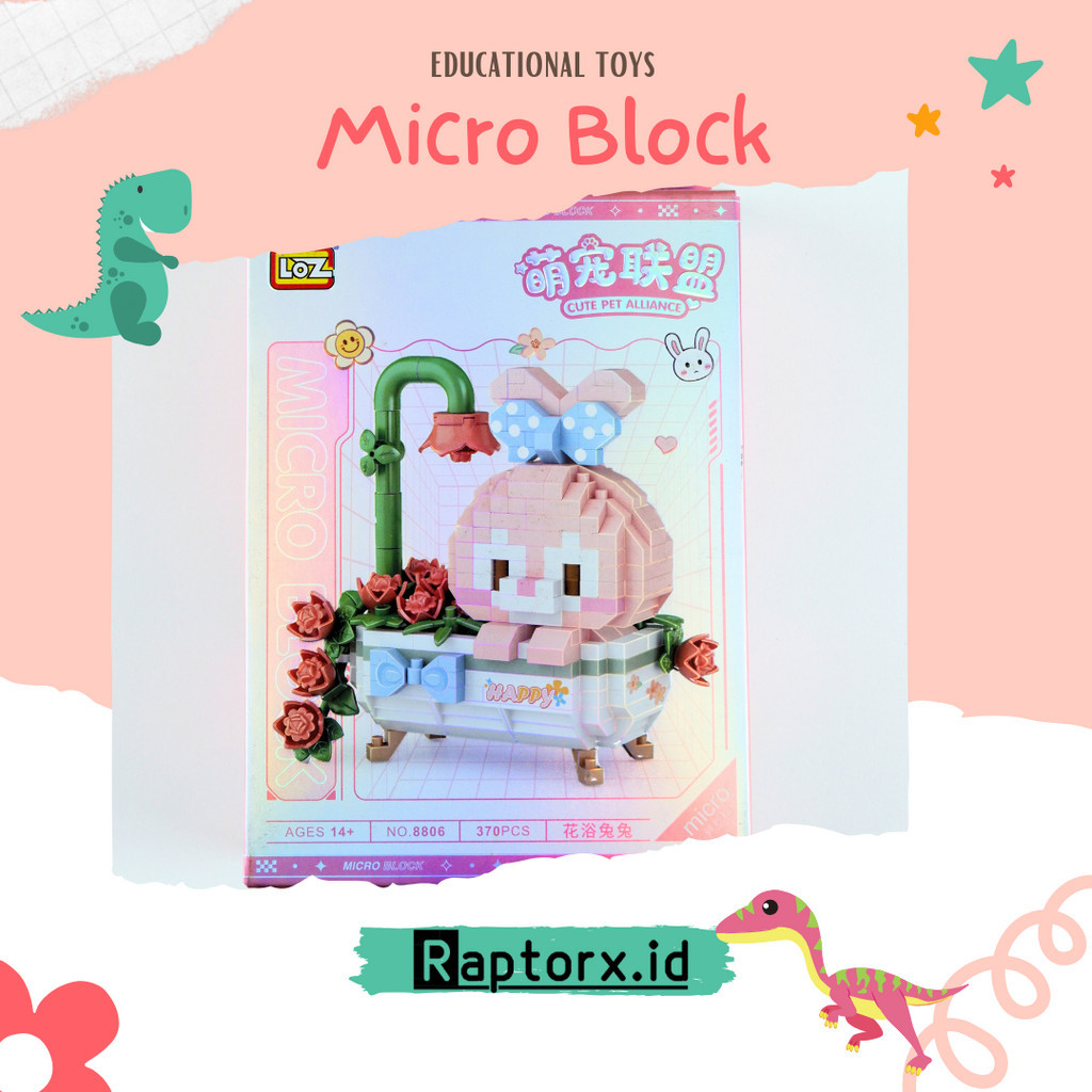Jual Building Block Plastik LOZ Micro Block Mainan Susun Balok Mini ...