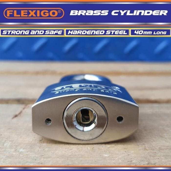 Jual HEBAT FLEXIGO GEMBOK ANTI MALING 40 MM PANJANG, SILINDER KUNINGAN ...