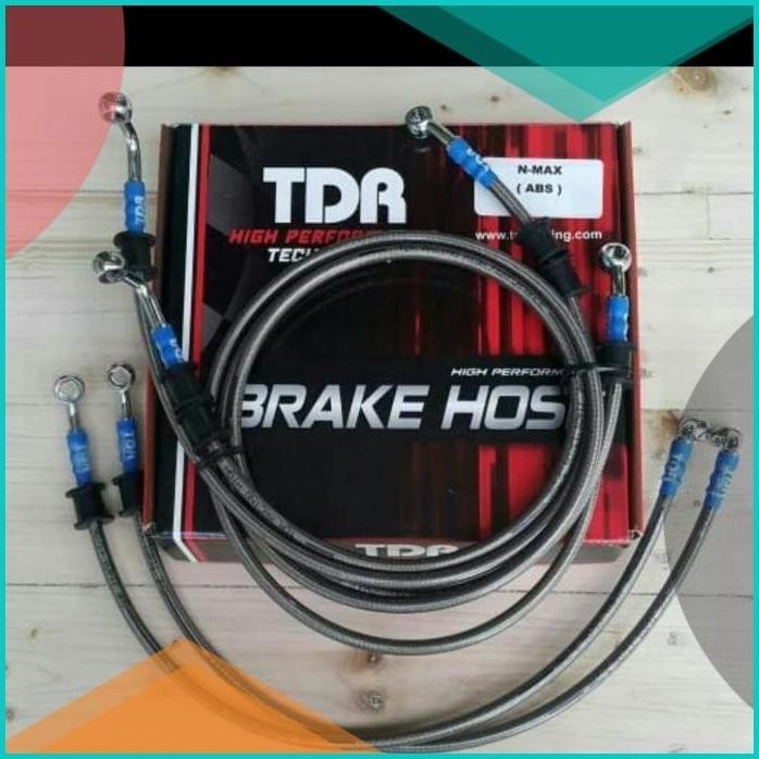 Jual KABEL - SELANG REM YAMAHA NMAX ABS DEPAN DAN BELAKANG MEREK TDR RACING | Shopee Indonesia