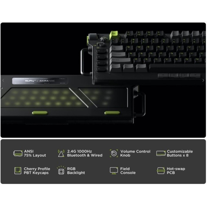 Jual Nuphy Field75 Wireless Mechanical Gaming Keyboard | Shopee Indonesia