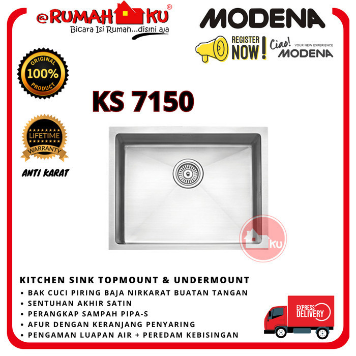 Jual Kitchen Sink Modena Massenza - Ks 7150 | Shopee Indonesia