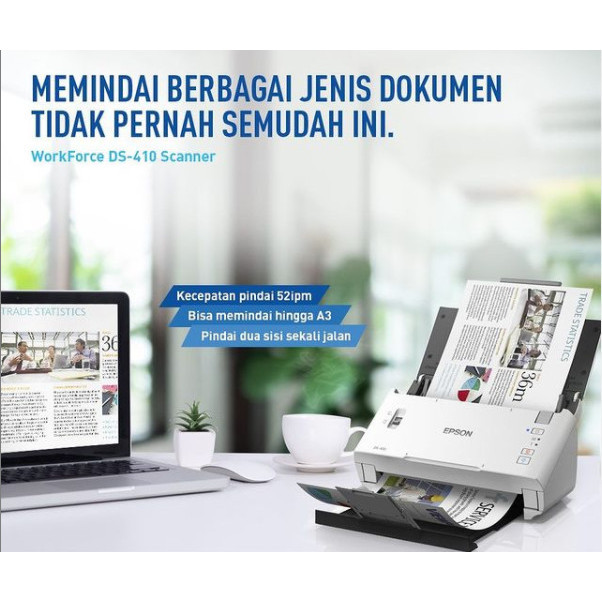 Jual Scanner Epson Ds-410 Epson Ds410 Scan Up To A3 Stitch Garansi ...