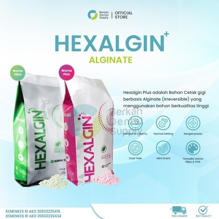 Jual DENTAL ALGINATE HEXALGIN HIJAU | Shopee Indonesia