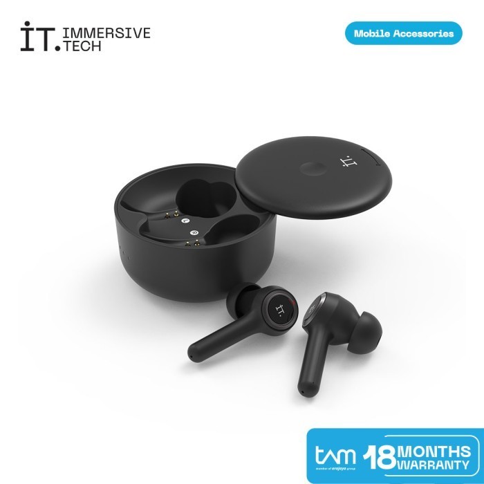 Jual It Tunebuds True Wireless Spin T53 - Black | Shopee Indonesia