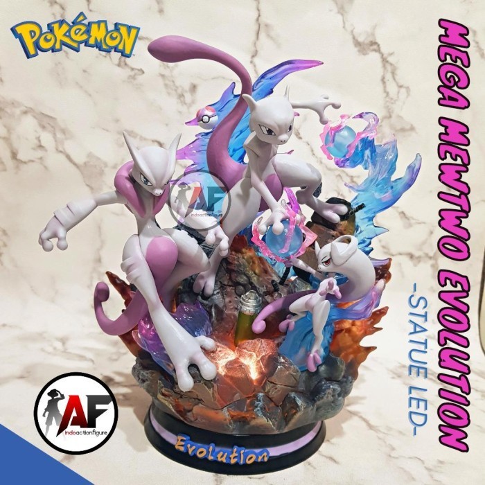 Jual Statue Pokemon Mewtwo Mega X & Mega Y Egg Evolution Studio Design ...