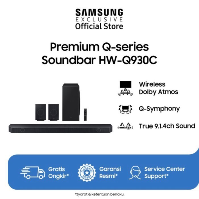 Jual Samsung Premium Soundbar Hw-Q930C 9.1.4Ch Sound Dolby Atmos Dtx ...