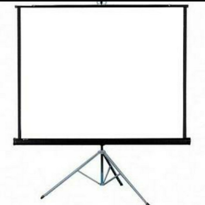Jual Layar Proyektor Tripod 70 Inch ( Tripod Screen Projector 70") | Shopee Indonesia