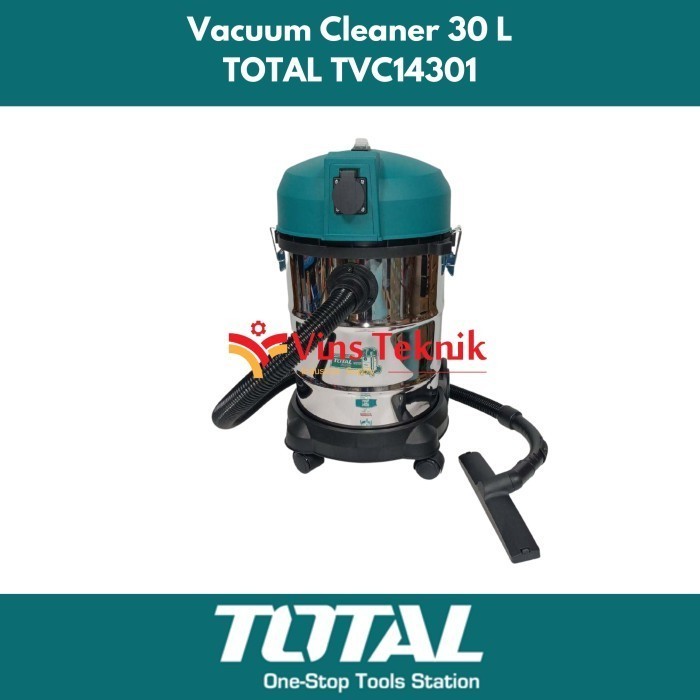 Jual Wet & Dry Vacuum Cleaner 30L 1400Watt Total Tvc14301 | Shopee ...
