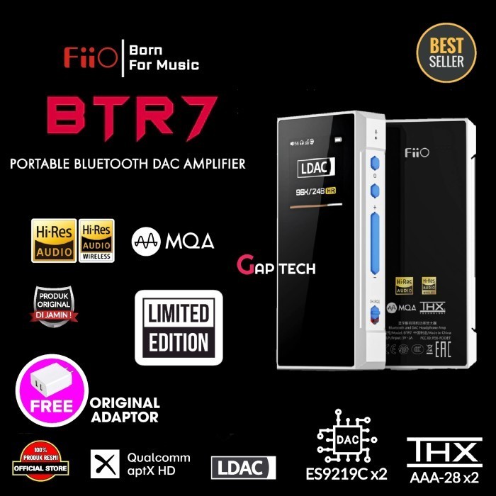 Jual Fiio Btr7 / Btr 7 High-Performance Portable Bluetooth Dac Amplifier | Shopee Indonesia