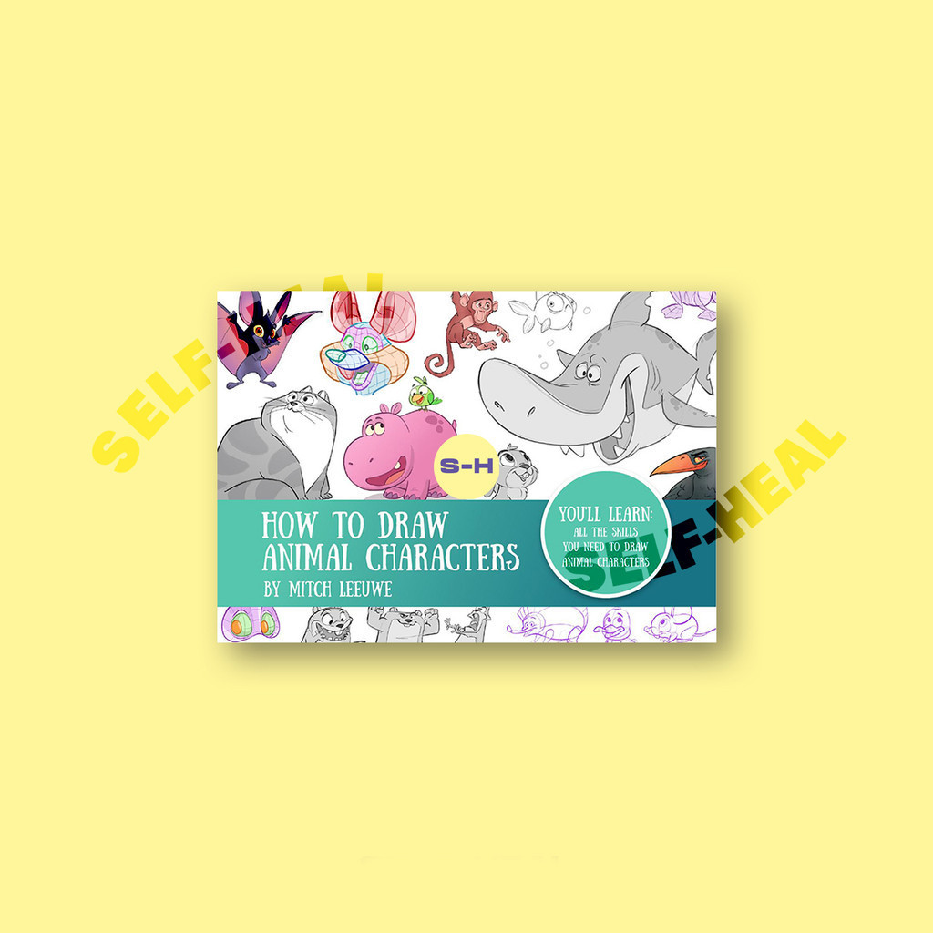 Jual How To Draw Animal Characters - Mitch Leeuwe | Shopee Indonesia