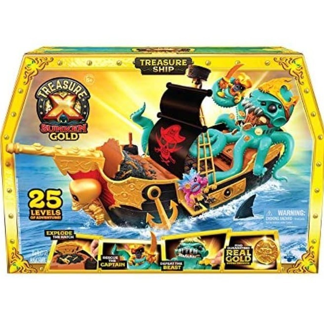 Jual Treasure X Sunken Gold Treasure Ship Playset | Shopee Indonesia