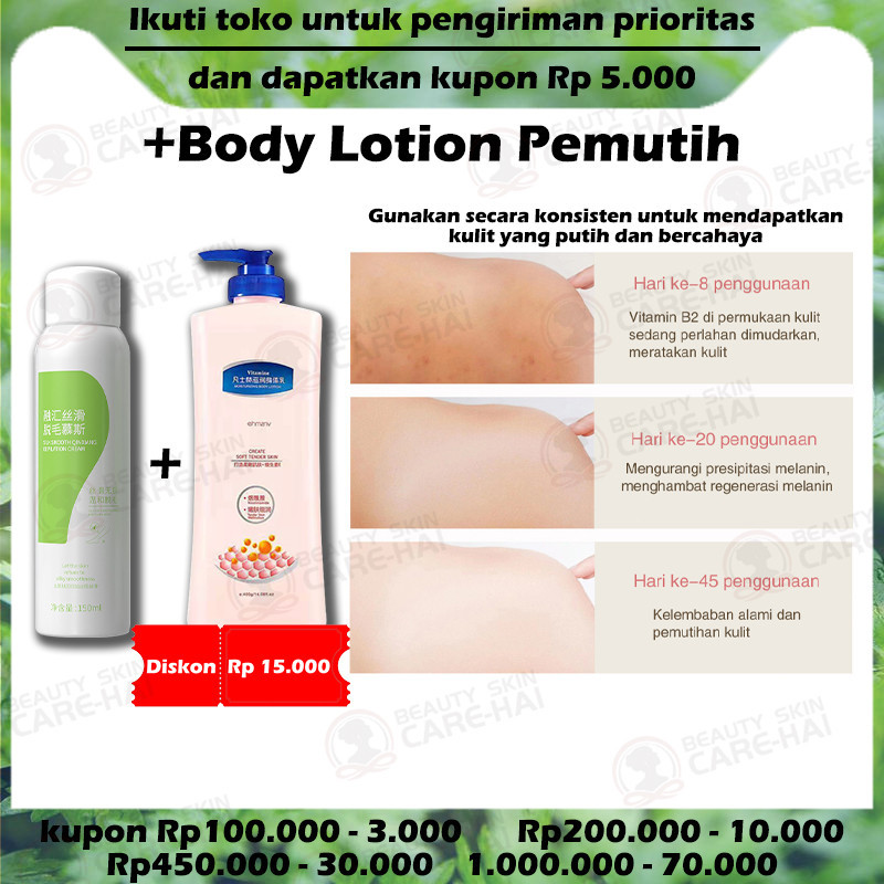 Jual Hair removal spray Perontok bulu permanen Penghilang bulu ketiak ...