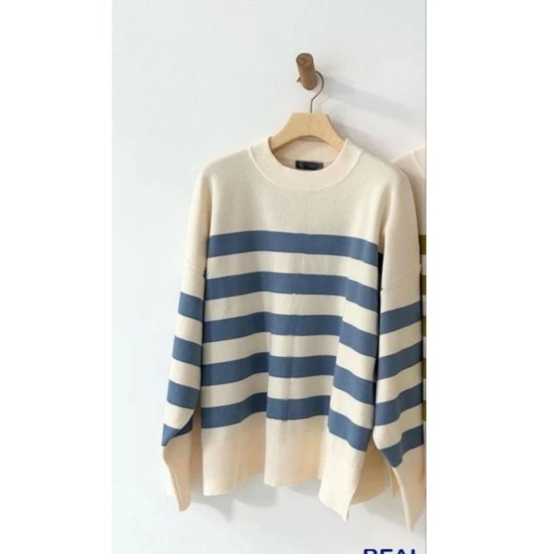 Jual SWEATER RAJUT OVERSIZE STRIPE -DIORA | Shopee Indonesia