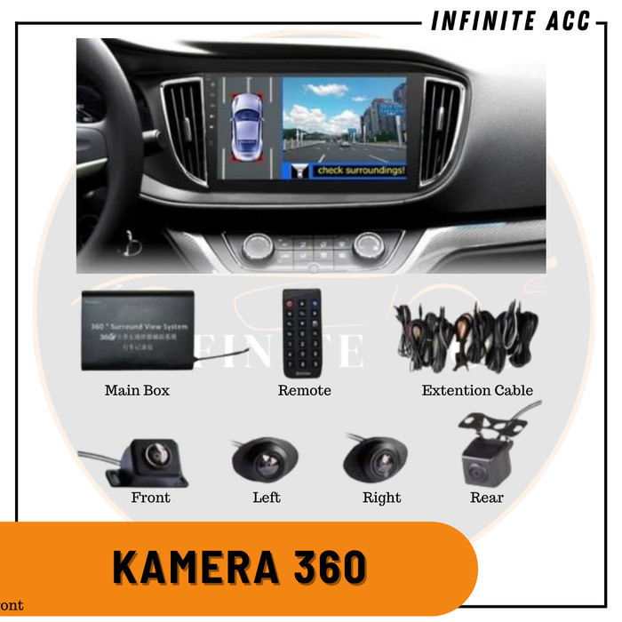 Jual KAMERA 360 DERAJAT CAMERA PANORAMIC BIRD VIEW 4 SISI - KAMERA ...