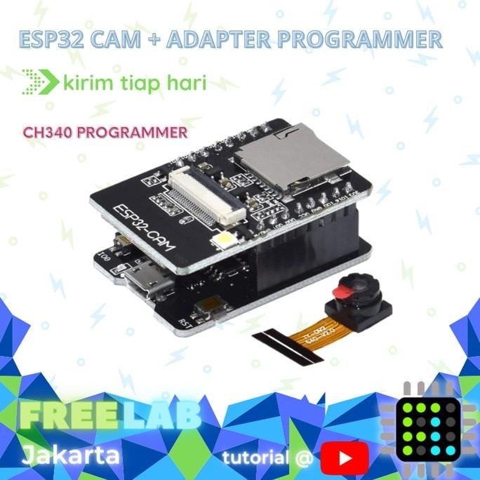 Jual ESP32-CAM WiFi Bluetooth Camera Modul OV2640 ESP32 Cam + Adapter CH340 | Shopee Indonesia