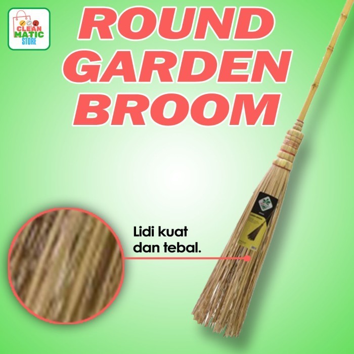 Jual CLEAN MATIC - ROUND GARDEN BROOM (SAPU TAMAN) | Shopee Indonesia