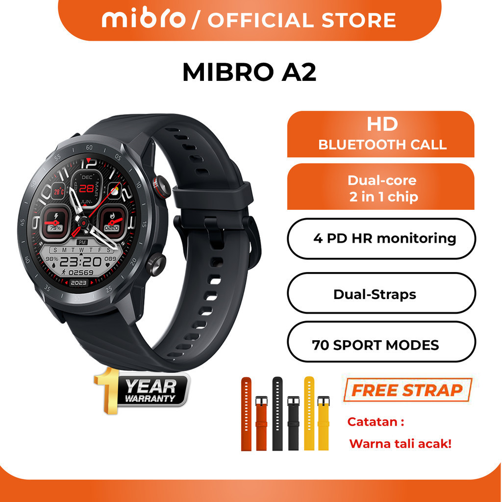 Jual Mibro Official A1/A2 Fashion Smartwatch Jam Tangan Pintar Ketahanan Air Pengingat Kesehatan ...