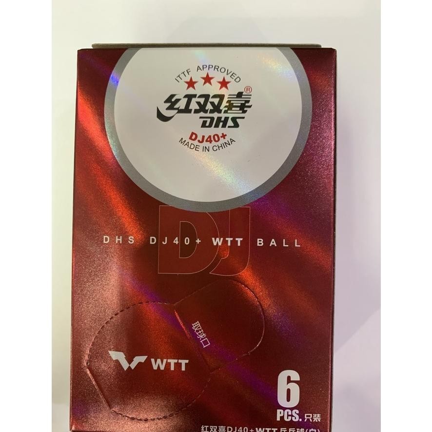 Jual ORIGINAL DHS WTT 3 STAR DJ 40+ BALL-BOLA PINGPONG TENIS MEJA WORLD TABLE TENNIS th-1 ...