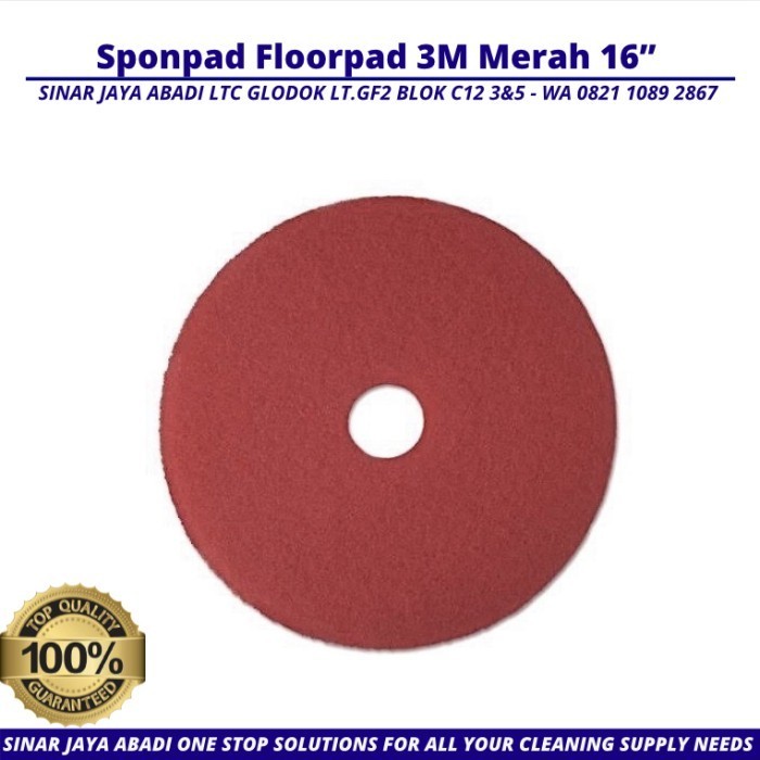 Jual Spon / Buffing Pad Mesin Polisher Poles Lantai Floor Pad 3M 16 ...