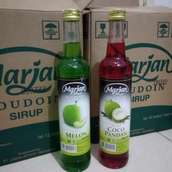 Jual Sirup Marjan Melon Cocopandan Campur Isi 12 Botol | Shopee Indonesia