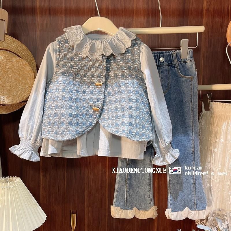 Jual Setelan Rompi Bayi Perempuan, Rompi Jeans Gaya Klasik | Shopee ...