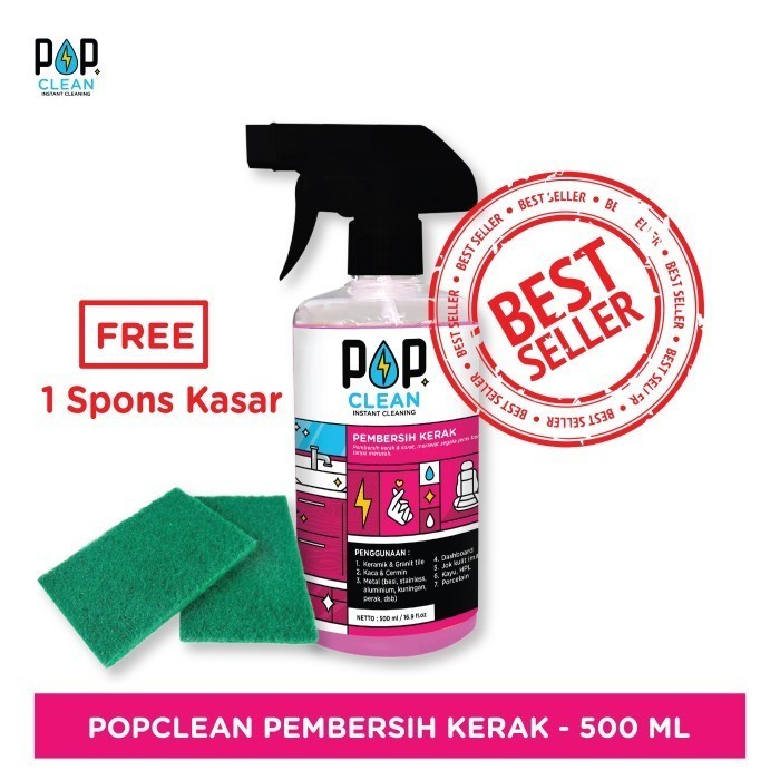 Jual Original Pop Clean Pembersih Serbaguna 500 Ml Pembersih Noda Kerak ...