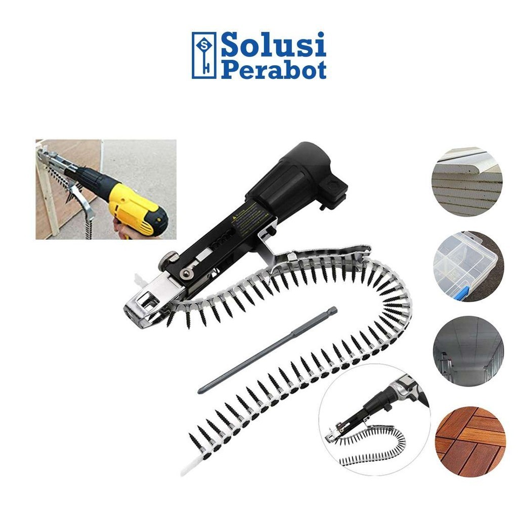 Jual Screw Chain Nail Gun SP / Tembakan Skrup Otomatis / Sekrup Adapter ...