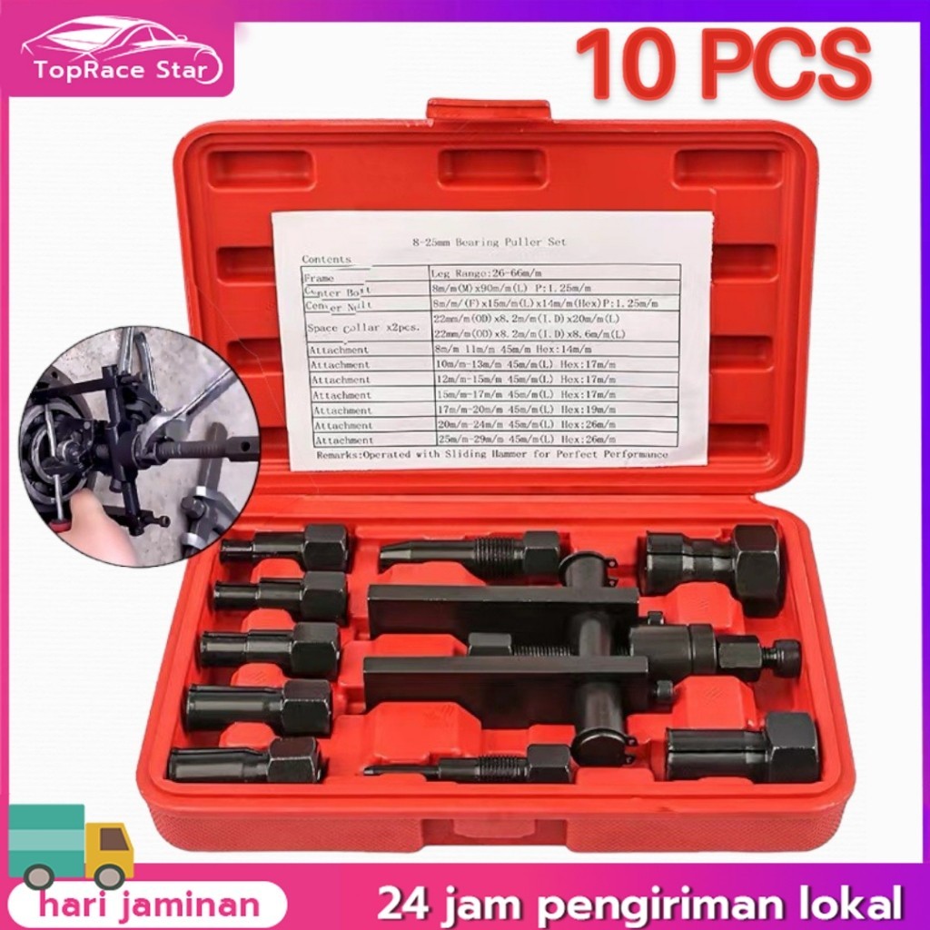 Jual 10pcs/set Alat pelepas bantalan kuda penarik berahang dua alat ...