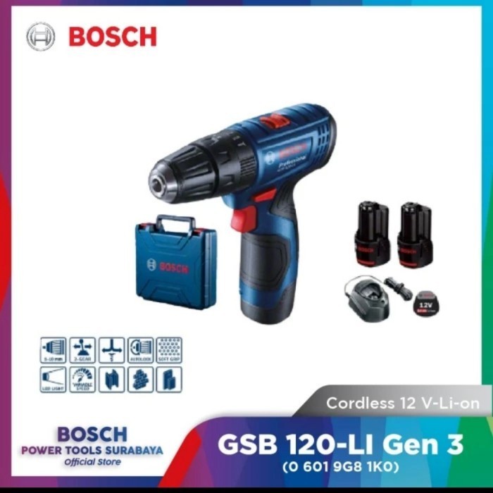 Jual BOSCH GSB 120 LI | Shopee Indonesia