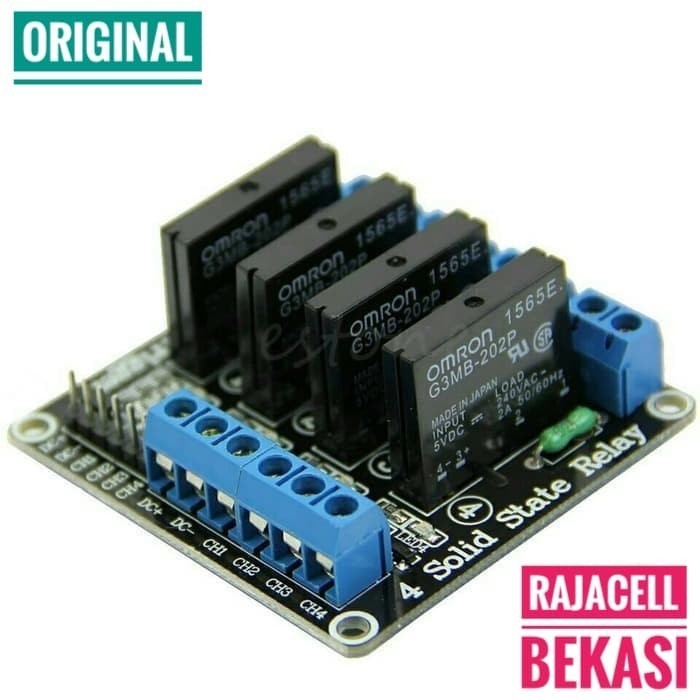 Jual Baru Ssr Solid State Relay Module 4 Channel 5V Dc High Level For ...