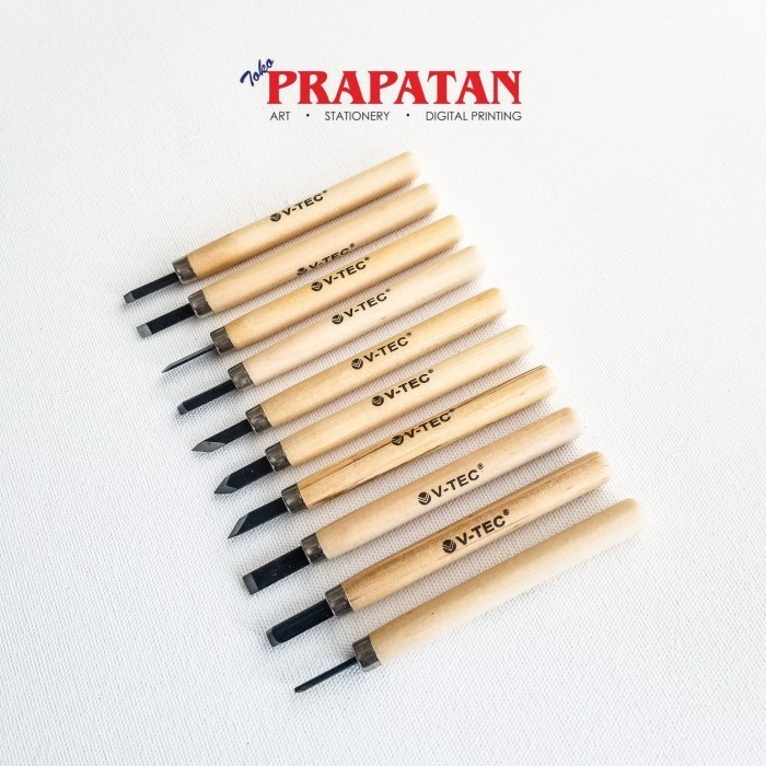Jual Alat Pahat / Alat Cukil / Wood Carving V-Tec 2003-10 Set 10 Pcs ...