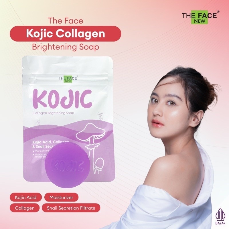 Jual THE FACE Kojic Collagen Brightening Soap 40g | Shopee Indonesia
