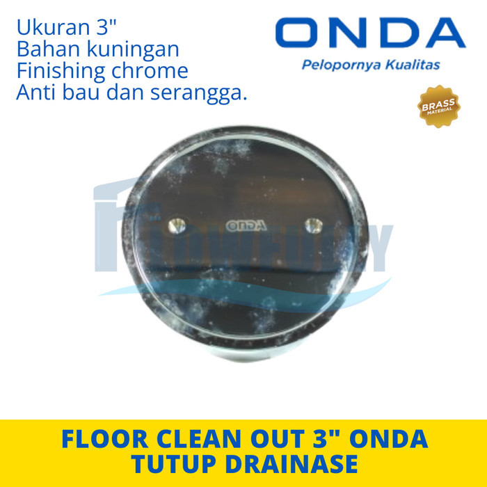 Jual FLOOR CLEAN OUT 3 inch KUNINGAN FCO ONDA | Shopee Indonesia