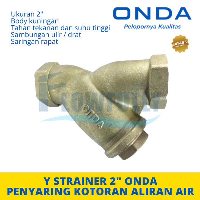 Jual Y STRAINER KUNINGAN 2 inch ONDA | Shopee Indonesia