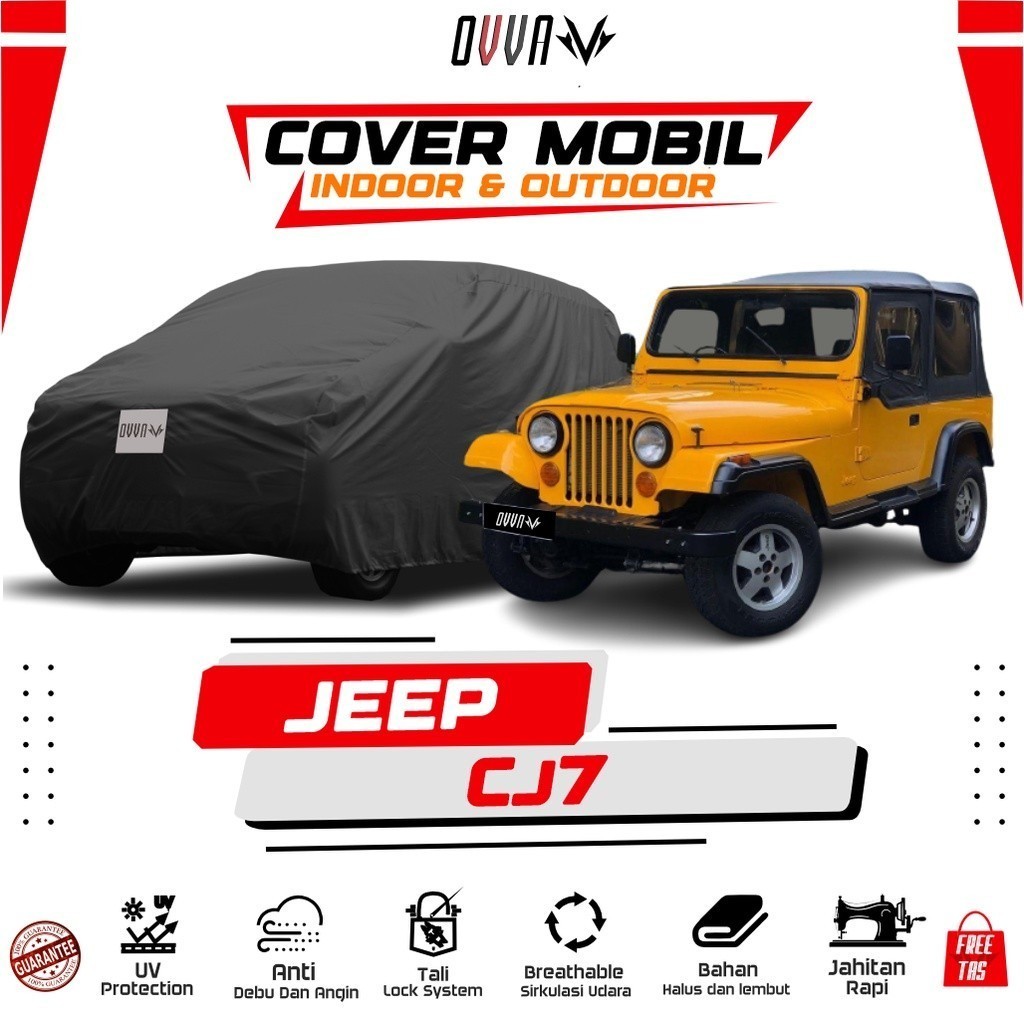 Jual Cover Mobil Jeep CJ7 Hardtop / Sarung Mobil Jeep CJ 7 / Body Cover ...